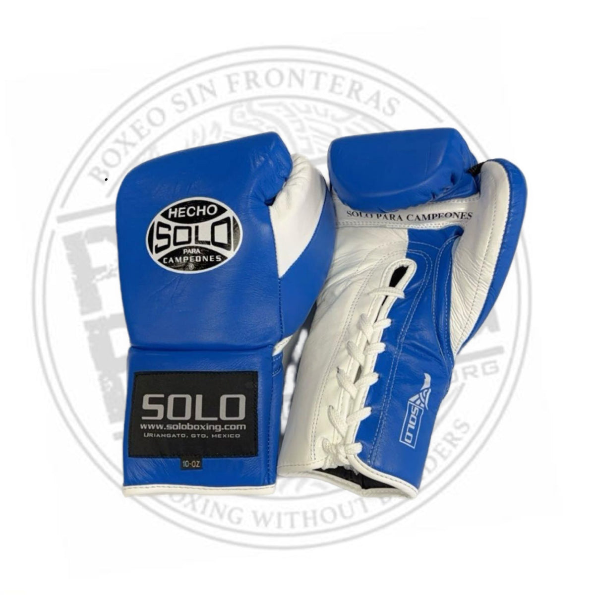 Blue Pro Fight Gloves – Solo Boxing