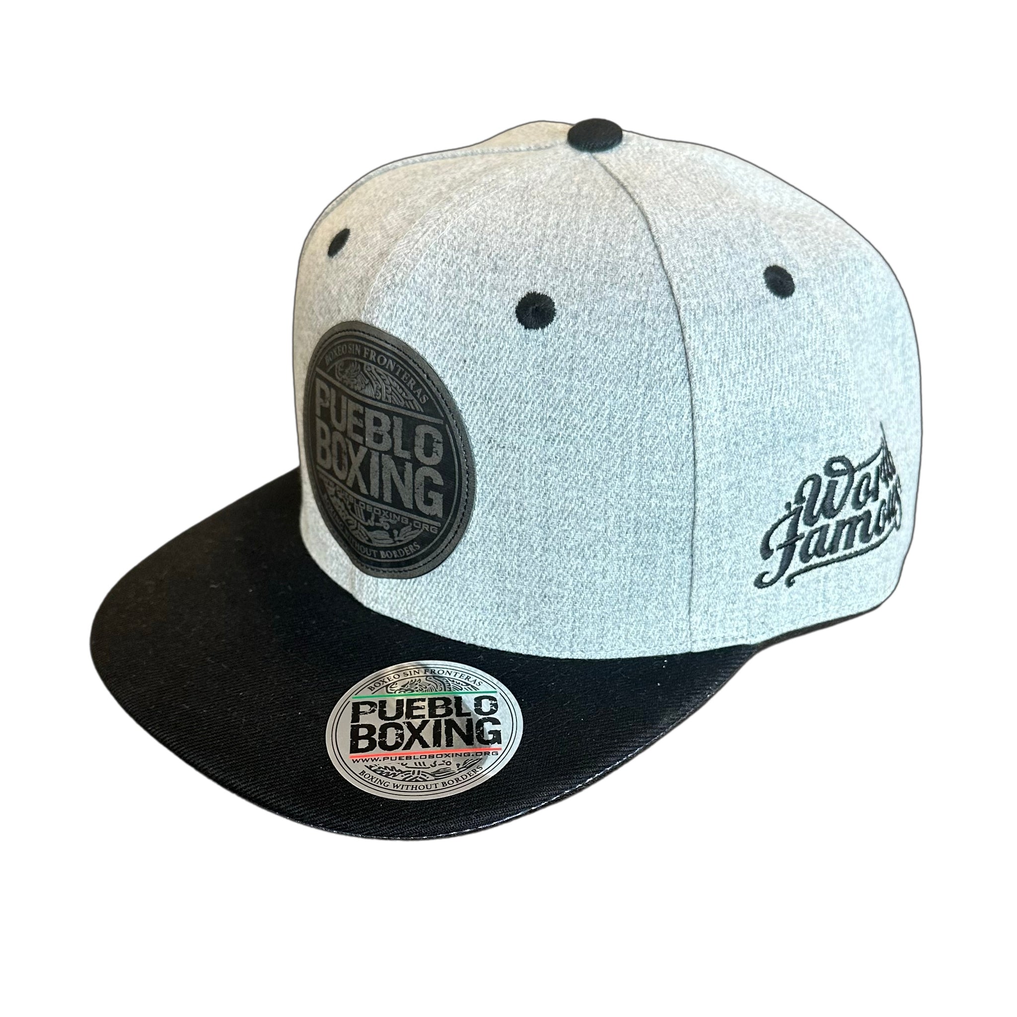 Pueblo Boxing Grey Snapback Hat – Solo Boxing